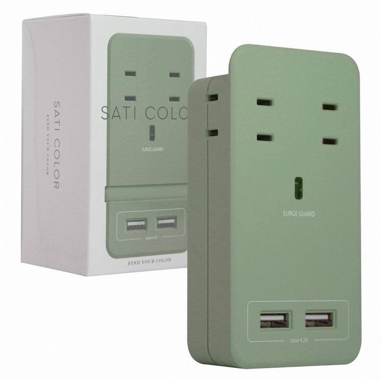 FARGO SATI COLOR AC4個口 4.2A USB ライトグリーン CT221LG 代引不可 : リコメン堂ホームライフ館 - 通販 - Yahoo!ショッピング