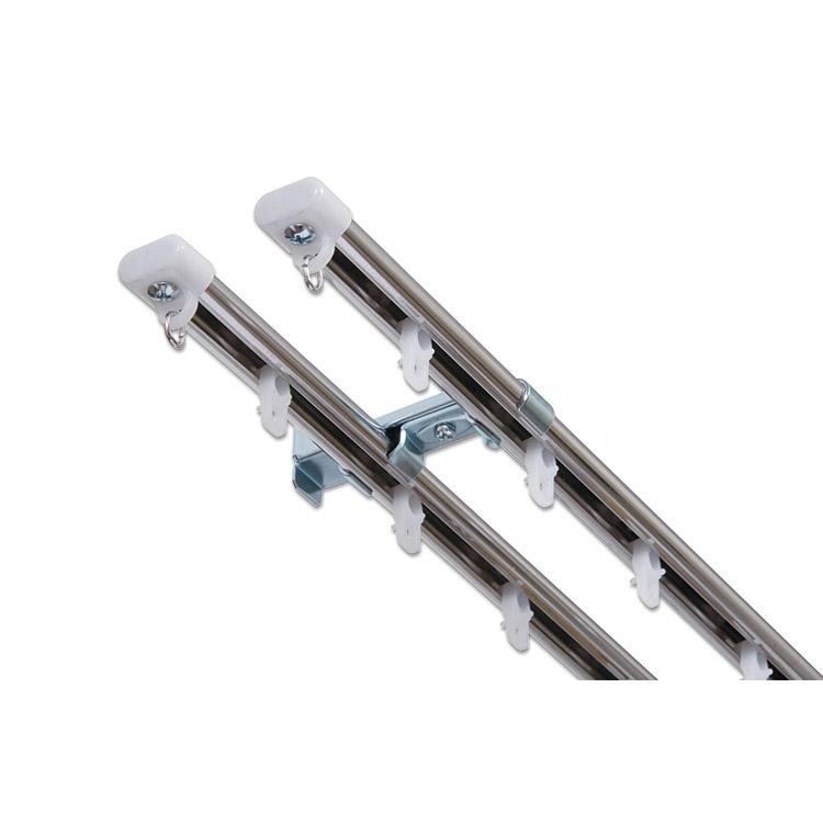 C型定尺ステンレスカーテンレール オーバル 1.82m ダブル カーテンレール 定尺 幅1.82m ステンレス製 取付簡単 窓回り 賃貸 一人暮らし 新生活 代引不可 : リコメン堂インテリア ...