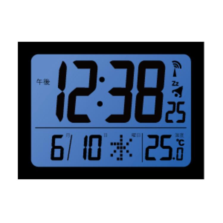 ノア精密 MAG 電波目覚まし時計 ファルマン T-776 WH-Z 電波時計 電波 めざまし 目覚まし時計 置き 置時計 カレンダー 温度表示 ライト 小型 : リコメン堂インテリア館 ...