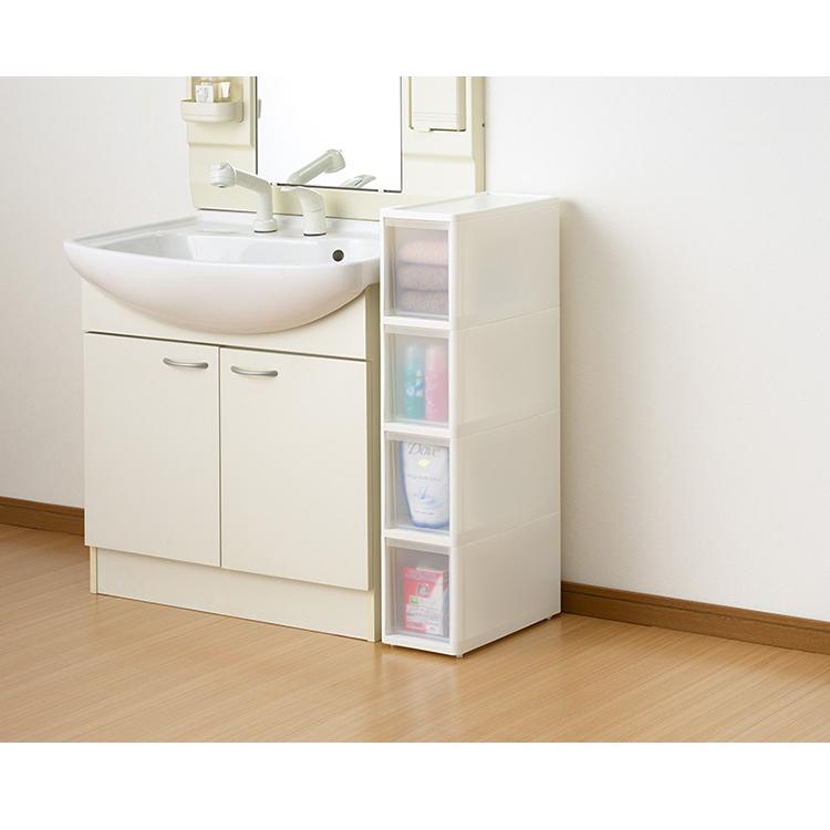 リセ スリムストッカー 幅18cm 引出し4段 M4 日本製 JEJ ジェイイージェイ すき間収納 隙間 収納ボックス 小棚 6段 キャスターつき 収納ケース 代引不可 : oo ...