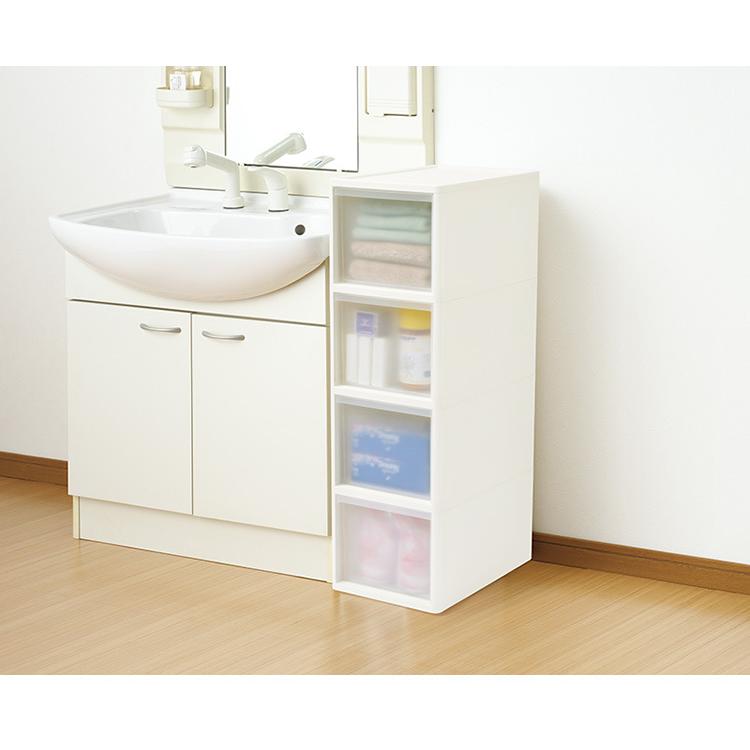 リセ ミドルストッカー 幅26cm 引出し4段 M4 日本製 JEJ ジェイイージェイ すき間収納 隙間 収納ボックス 小棚 6段 キャスターつき 収納ケース 代引不可 : リコメン堂 ...