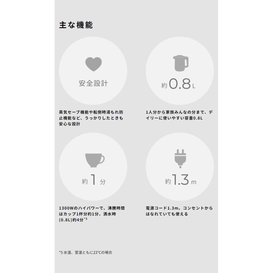 siroca 蒸気セーブ電気ケトル SK-A151 シロカ ケトル 0.8L ハイパワー 二重構造 ステンレス製 安心設計 Sマーク認証取得 ブラック グレー : リコメン堂生活館 - 通販 ...