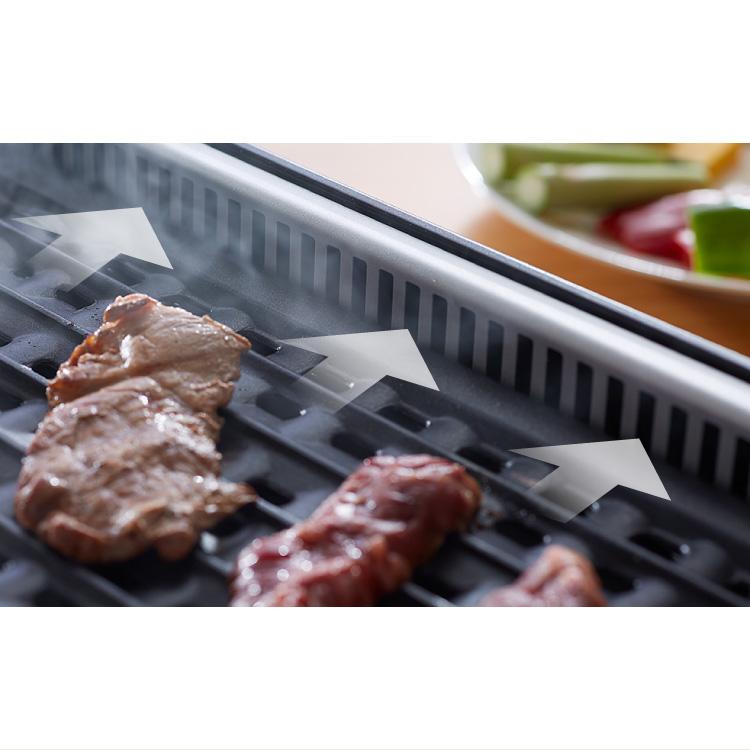 simplus シンプラス 吸煙グリル SP-GL02 ホットプレート 1350W 煙が出ない 焼肉 プレート 煙の少ない スモークレス 焼き肉機 調理温度調節 卓上 : リコメン堂生活館 ...