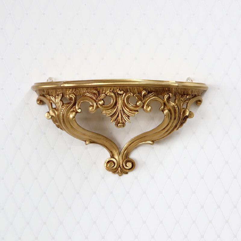 イタリア製 ゴールドコンソール 壁掛け飾り棚REG1-CP67G/ISA-0122 : 10004111 : リエルショップ - 通販 ...