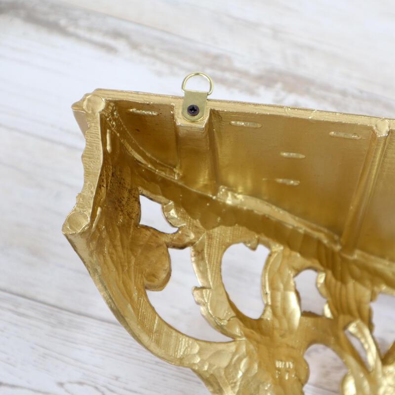 イタリア製 ゴールドコンソール 壁掛け飾り棚REG1-CP67G/ISA-0122 : 10004111 : リエルショップ - 通販 ...