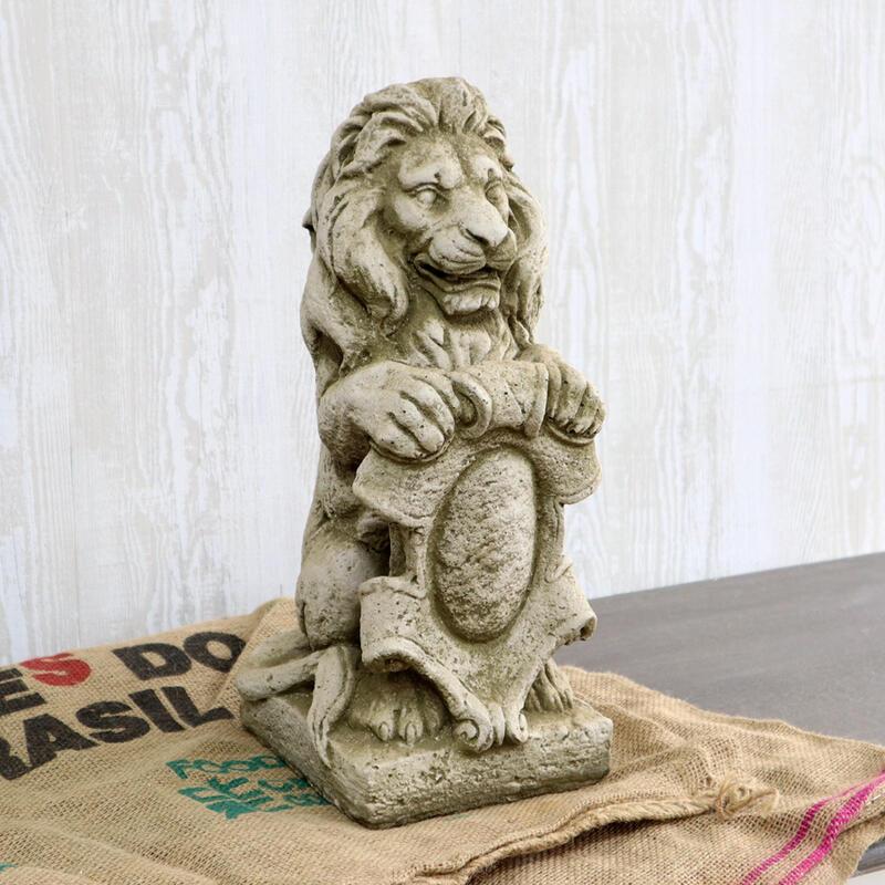 イングリッシュガーデン ライオン イギリス製 ガーデン アンティーク ウェルカム インテリア オブジェ オーナメント プレゼント 送料無料 ...