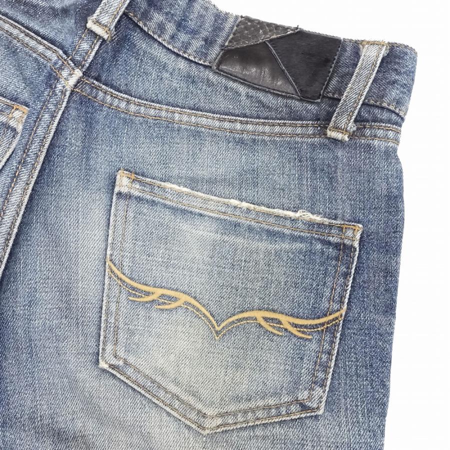 FUGA フーガ デニム パンツ ダメージ加工 シューカット ブーツカット ジーンズ ハチノス加工 サイズ42 S インディゴ メンズ 【中古】 : コムレイドバージ ヤフー店 - 通販 ...