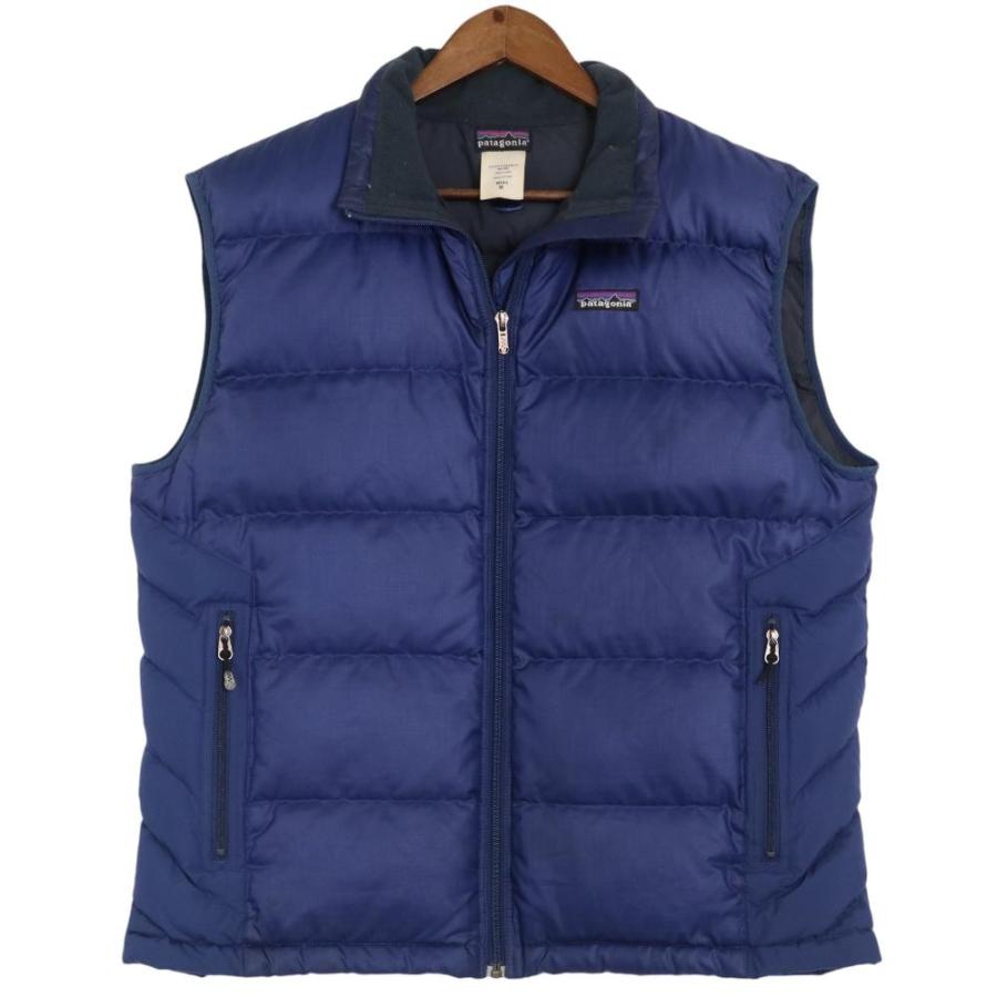 05AW パタゴニア Patagonia グース ダウン ベスト ナイロン 00s オールド ジャケット ブルゾン M ネイビー 84631F5 メンズ : awb12ybhh2409 ...