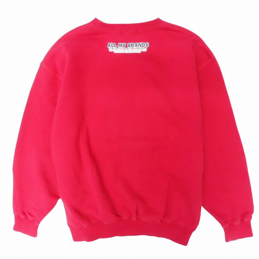 CAPTAIN SANTA 良品 キャプテンサンタ ジョイマークデザイン プリント スウェット トレーナー ALL MY BRANDS M 赤 ...