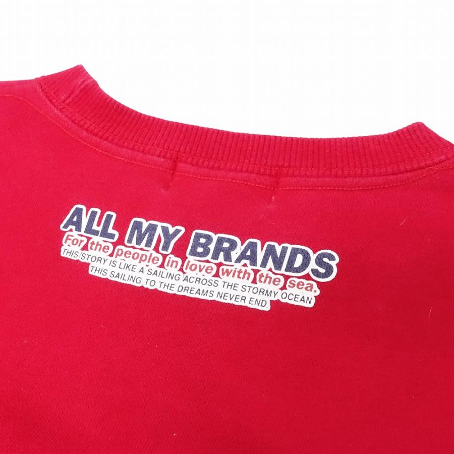 CAPTAIN SANTA 良品 キャプテンサンタ ジョイマークデザイン プリント スウェット トレーナー ALL MY BRANDS M 赤 ...