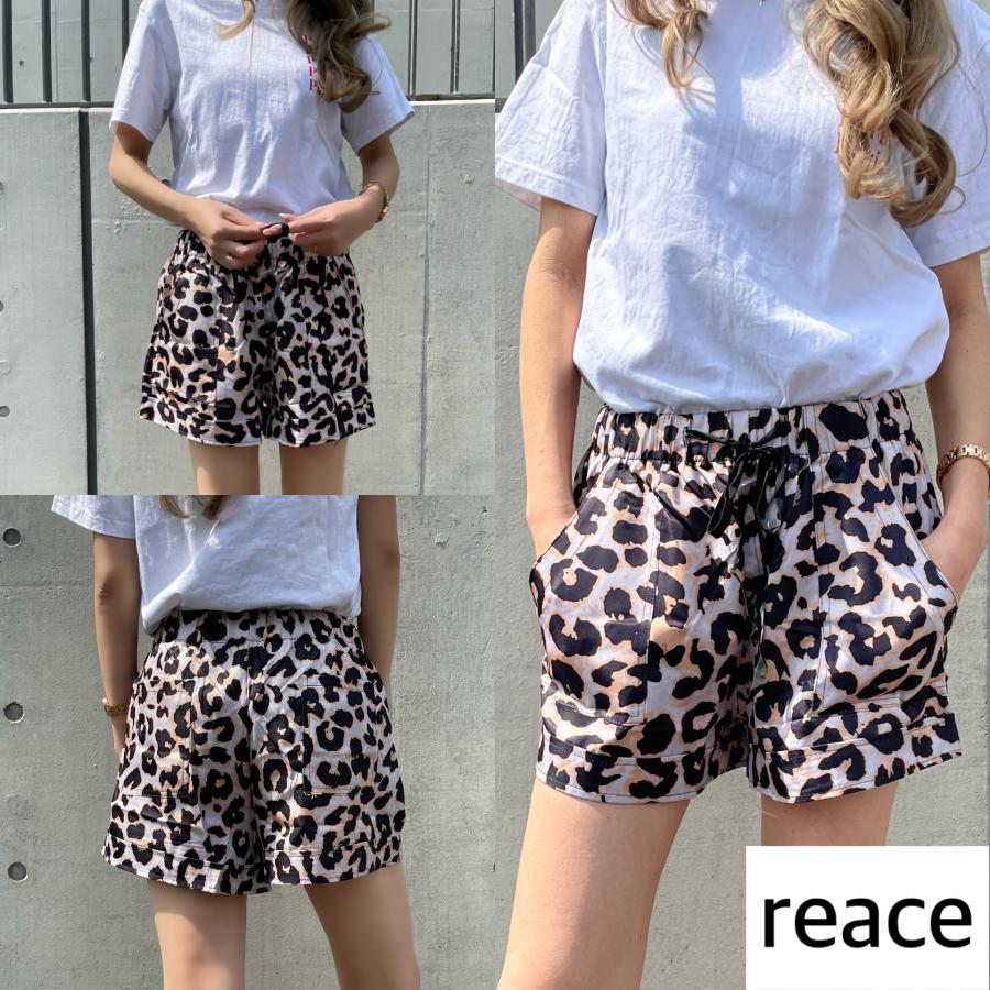 ショートパンツ ヒョウ柄 レオパード お洒落 可愛い ゆったり ウエストゴム 楽ちん レディース 送料無料 : reace - 通販 ...