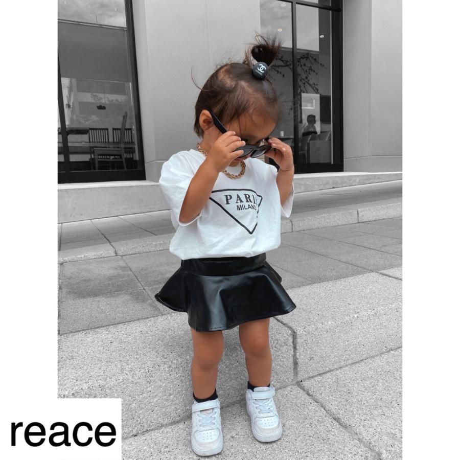 キッズ 子供服 Tシャツ 半袖 おしゃれ 白 黒 シンプル 男の子 女の子 100 120 130 ロゴプリント 送料無料 :k009 ...