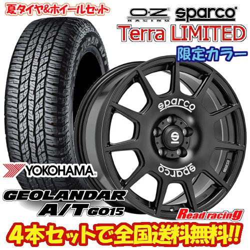 OZ SPARCO TERRA LIMITED 17X7.5J 5H/114.3 +48 ヨコハマ ジオランダー A/T G015 215 ...