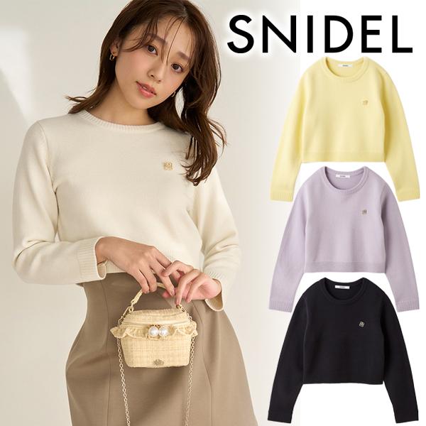 \期間限定10%OFF／予約商品/SNIDEL スナイデル ミニブローチプルオーバー SWNT251104 1月末〜2月末入荷予定 25SS 2025春夏 キャンセル返品不可 : sl ...