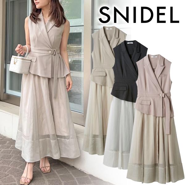 SNIDEL \期間限定10%OFF／土日も即日発送/SNIDEL スナイデル スイッチングワンピース SWFO252054 25SS 2025春夏キャンセル返品不可 : セレクトショップ ...
