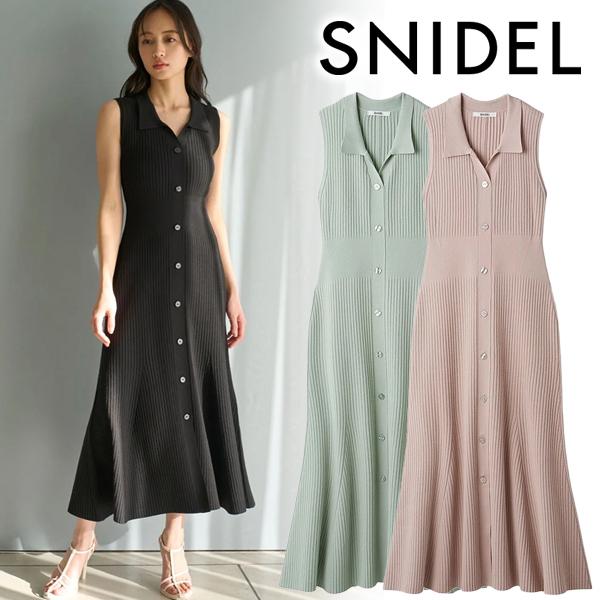 SNIDEL \期間限定10%OFF／1〜3日以内に発送/SNIDEL スナイデル フロントボタンニットワンピース SWNO252056 25SS 2025春夏キャンセル返品不可 : セレクト ...