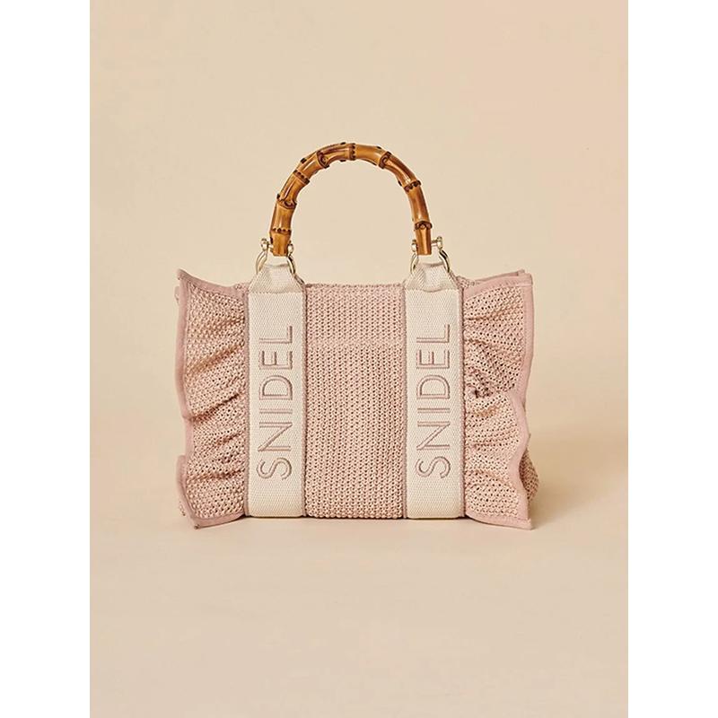 SNIDEL \期間限定10%OFF／即日発送/SNIDEL スナイデル フリルロゴバンブーバッグ SWGB252630 25SS 2025春夏キャンセル返品不可 : セレクトショップreal ...