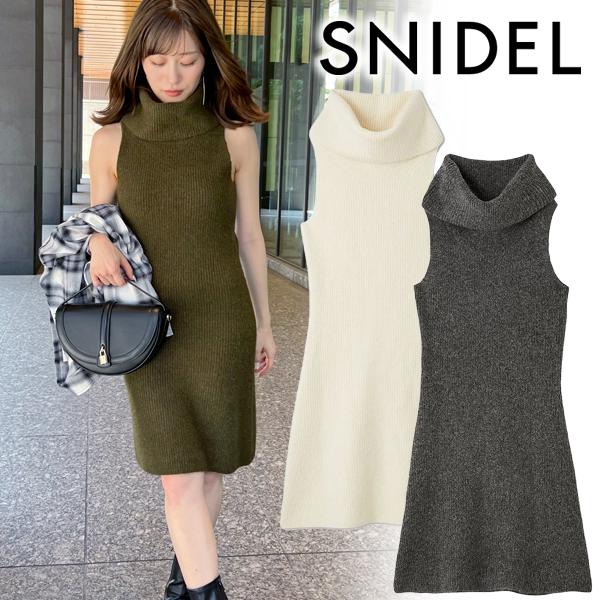 SNIDEL \10%OFF 7/14(月)12時〜／予約商品/SNIDEL スナイデル タートルネックミニニットワンピース SWNO254190 10月中〜11月中入荷予定 25FW ...