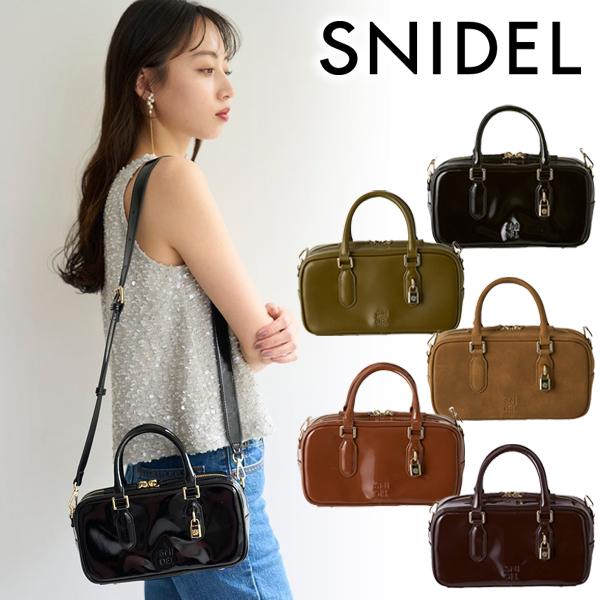 SNIDEL \10%OFF 7/14(月)12時〜／予約商品/SNIDEL スナイデル ミニボストン SWGB254631 8月上〜9月上入荷予定 25FW 2025秋冬 キャンセル返品不可 ...