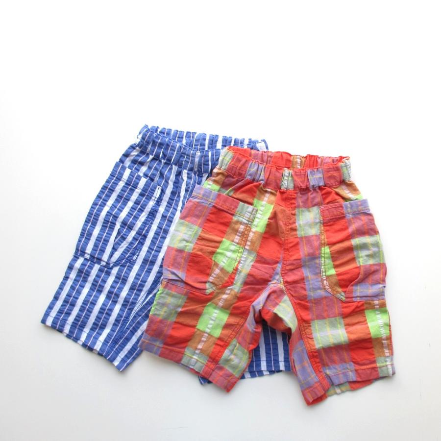 moujonjon 30%OFF mou jon ムージョンジョン サッカー生地6分丈パンツ ブルー レッド 100cm 110cm ...