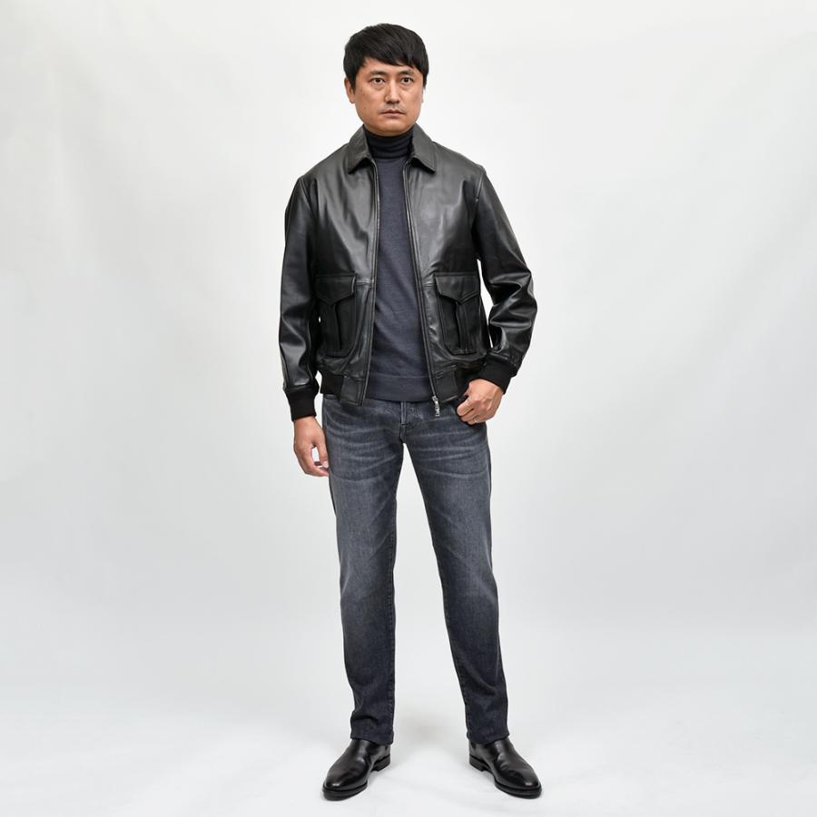 EMMETI（エンメティ）AKRON ラムレザー ナッパチェラータ フライトジャケット : ring - 通販 - Yahoo!ショッピング