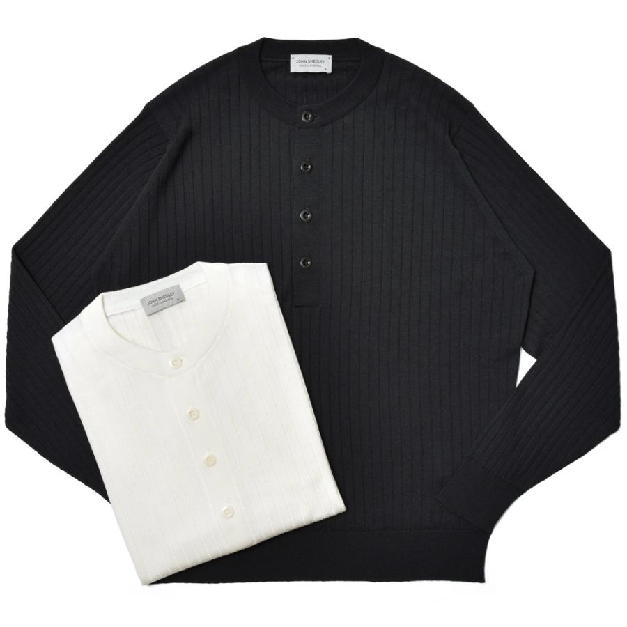 JOHN SMEDLEY ジョンスメドレー A4713 エクストラファインメリノウール 30ゲージ リブ ヘンリーネック ニット : 36046000030 : ring - 通販 ...
