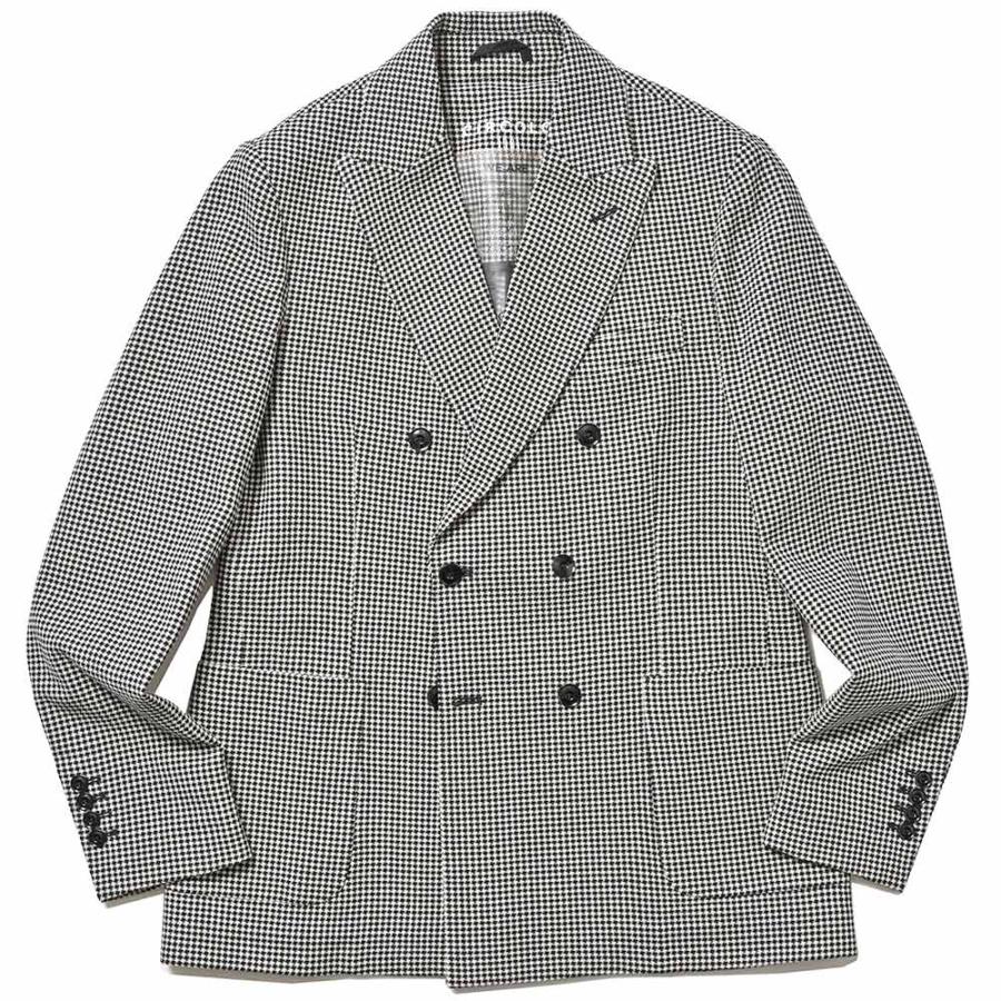 CIRCOLO 1901 チルコロ1901 ヴァージンウール ストレッチ ジャージー ハウンドトゥース シングル2Bジャケット : ring - 通販 - Yahoo!ショッピング