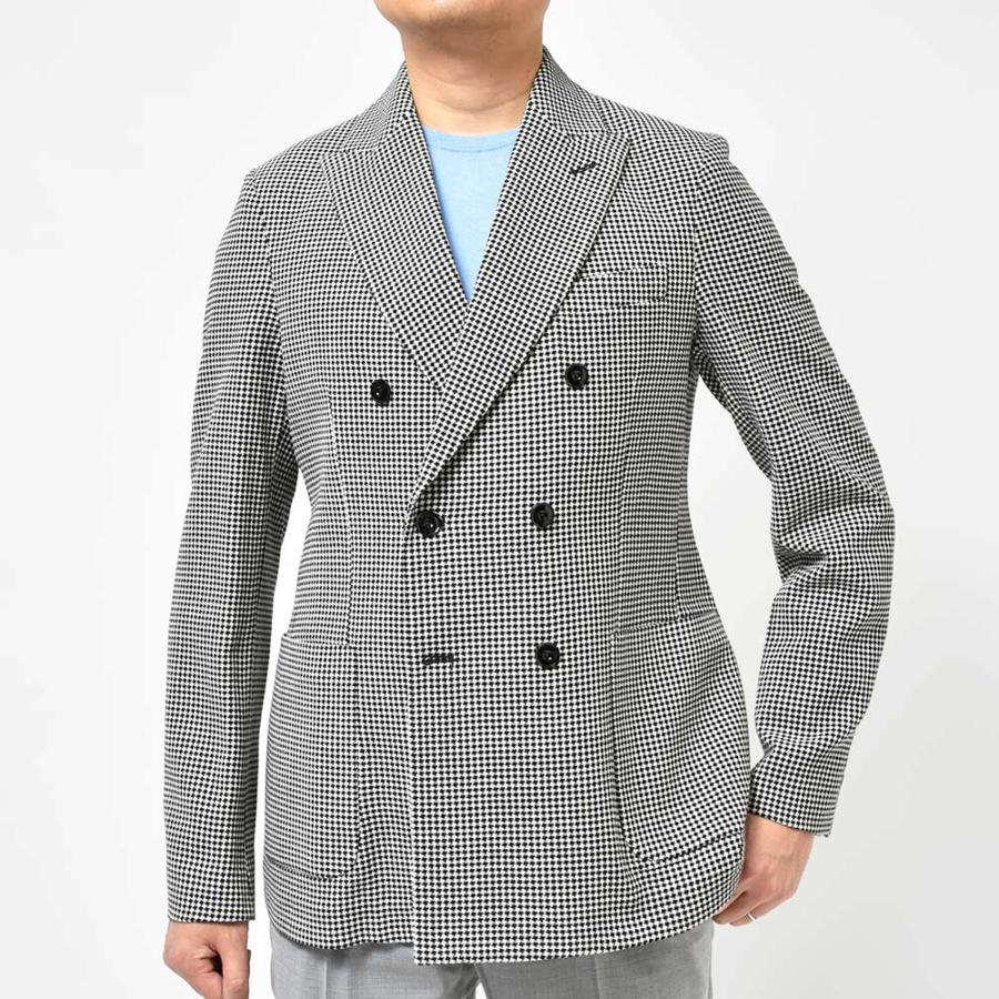 CIRCOLO 1901 チルコロ1901 ヴァージンウール ストレッチ ジャージー ハウンドトゥース シングル2Bジャケット : ring - 通販 - Yahoo!ショッピング
