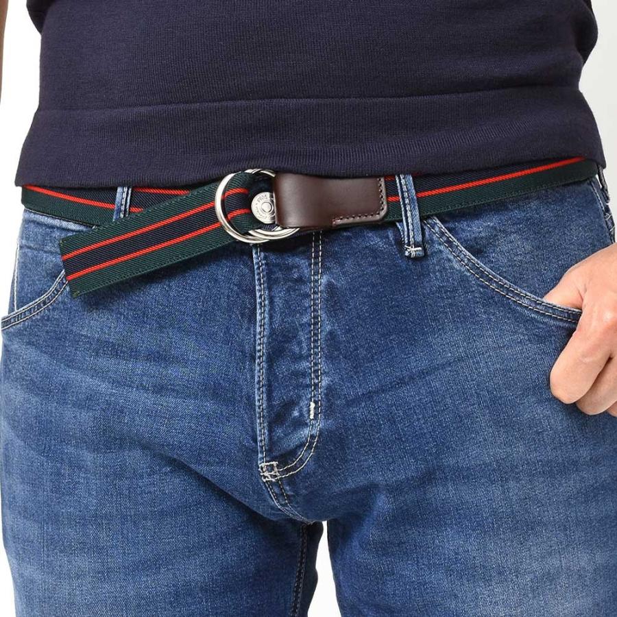 ADRIANO MENEGHETTI（アドリアーノ メネゲッティ）カーフ ストライプ ダブルリング リボンベルト : ring - 通販 - Yahoo!ショッピング