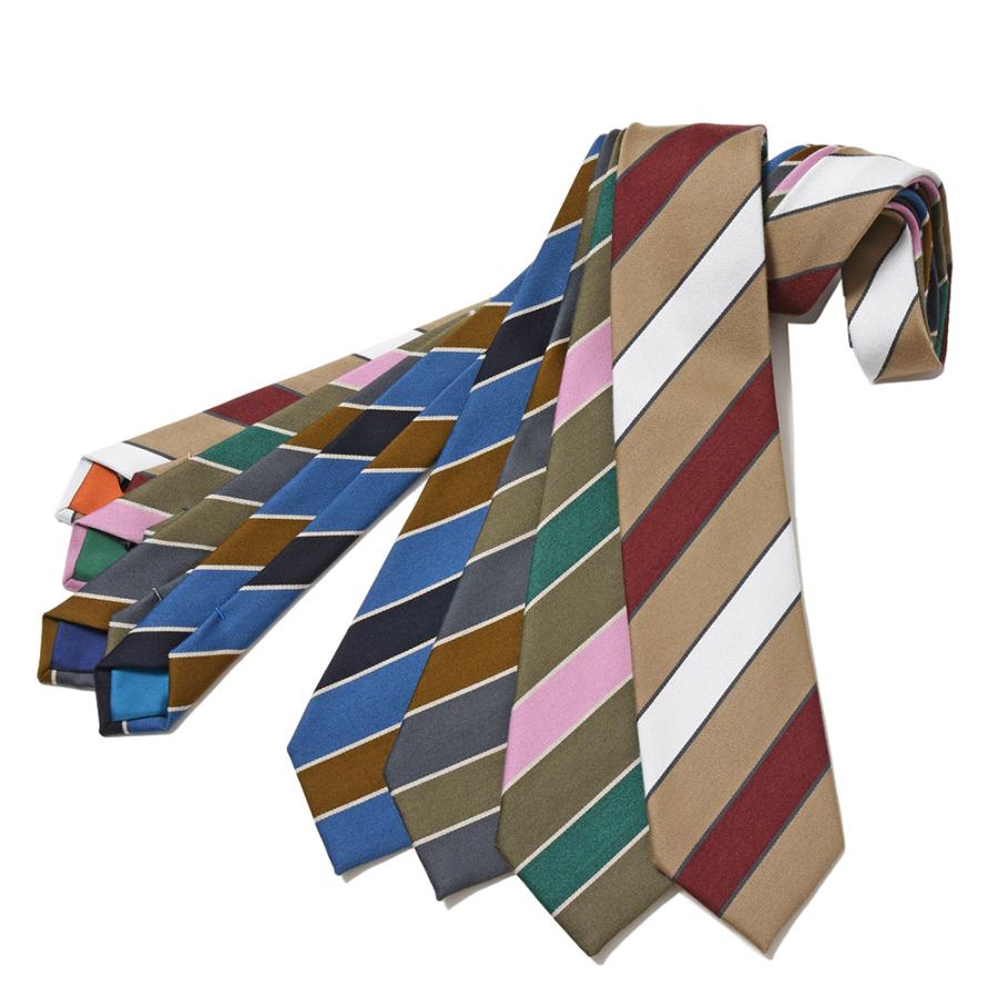 Paul Stuart ポールスチュアート ウール シルク レジメンタル ストライプタイ : ring - 通販 - Yahoo!ショッピング