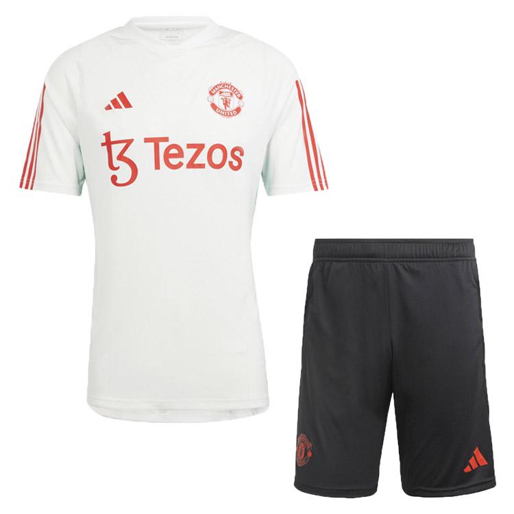 adidas 特価【adidas アディダス】23/24 マンチェスターユナイテッド TIRO23 トレーニングジャージー＆ショーツ ...