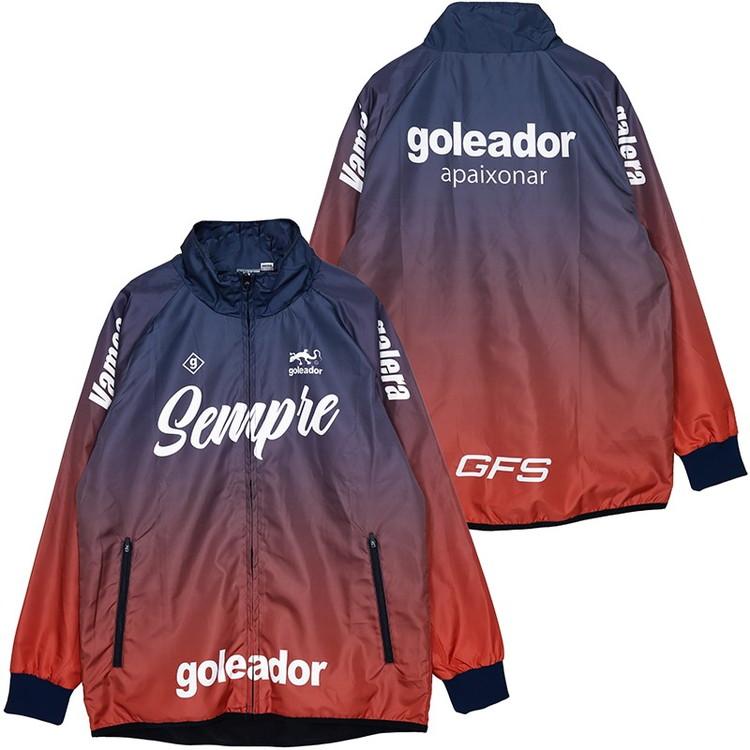 goleador 【goleador ゴレアドール】24AW 裏トリコット Sempleグラデーション スタンドZIP ウィンドウブレーカー G-2612 サッカー フットサル レアルスポーツ ...