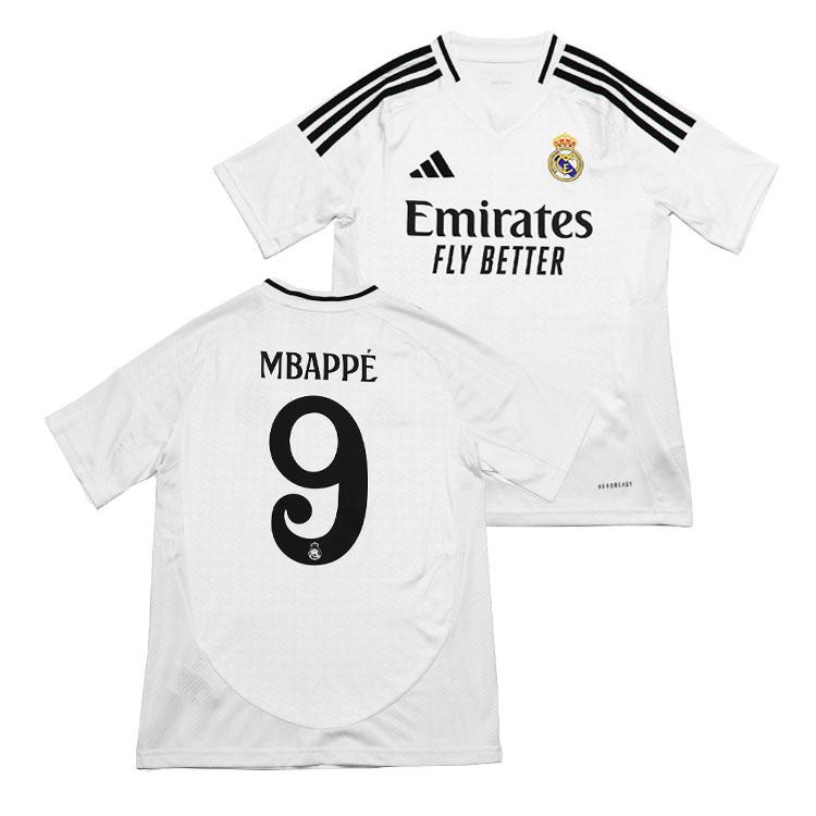 adidas 【adidas アディダス】ジュニア #9 キリアン・エムバペ 24/25 レアルマドリード HOME レプリカユニフォーム ...