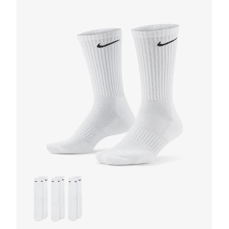 NIKE ナイキ エブリデイ クッションド クルーソックス 3足 ホワイト SX7664 100 3Pソックス 靴下 ストッキング スポーツ ...