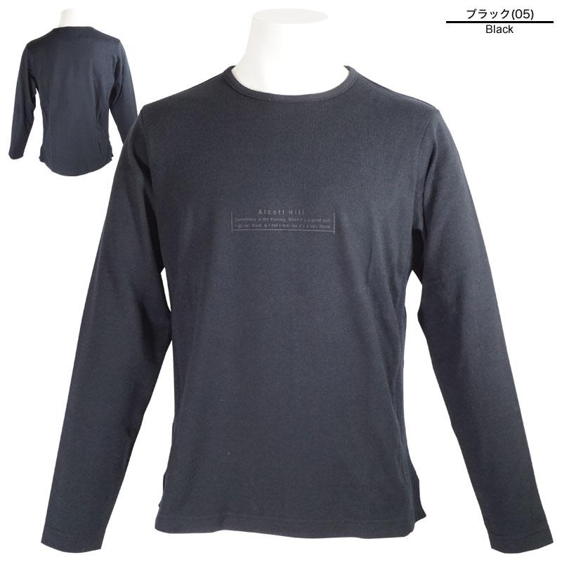 ANGELO セール 30%OFF ALCOTT HILL アルコットヒル 長袖 カットソー メンズ 秋冬 クルーネック プリント コットン ロゴ 25-1503-10 : メンズファッション ...
