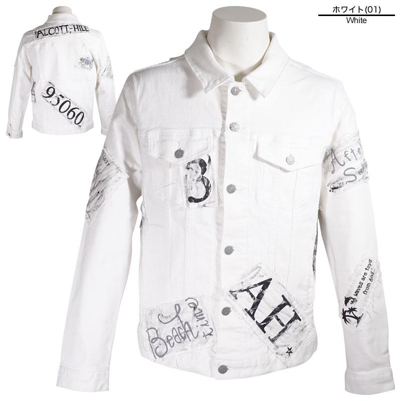 ANGELO セール 30%OFF ALCOTT HILL アルコットヒル デニムブルゾン メンズ 秋冬 ペイント ダメージ ロゴ 25-3101-10 : メンズファッション リアルツリー ...