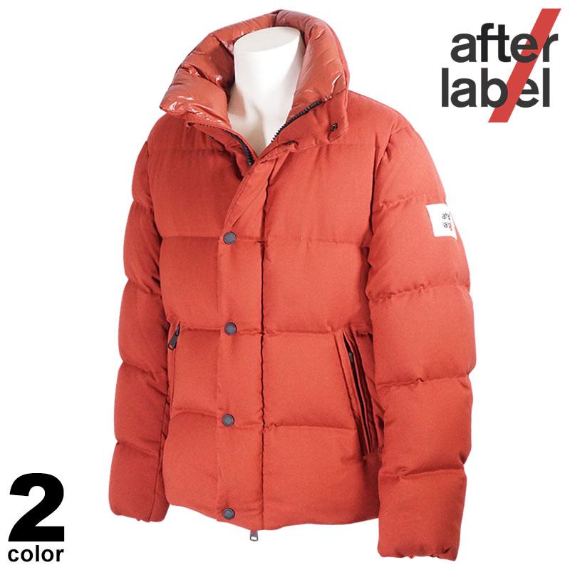 after label アフターラベル ダウンジャケット メンズ 2022秋冬 ブルゾン イタリア製 リュックスタイル 裏ポケット有 ...