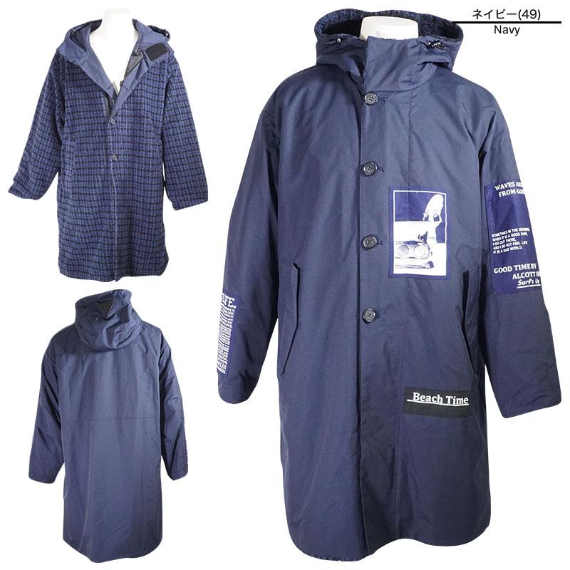 ANGELO セール 30%OFF ALCOTT HILL アルコットヒル ブルゾンコート メンズ 秋冬 リバーシブル ボア素材 フード付き 防寒 ロゴ 25-4901-10 : メンズ ...