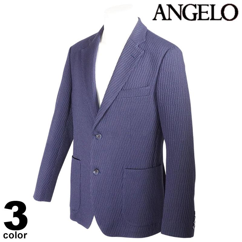 ANGELO アンジェロ テーラージャケット メンズ 春夏 会食 ゴルフ 裏ポケット有 ロゴ 31-4103-04 : メンズファッション ...