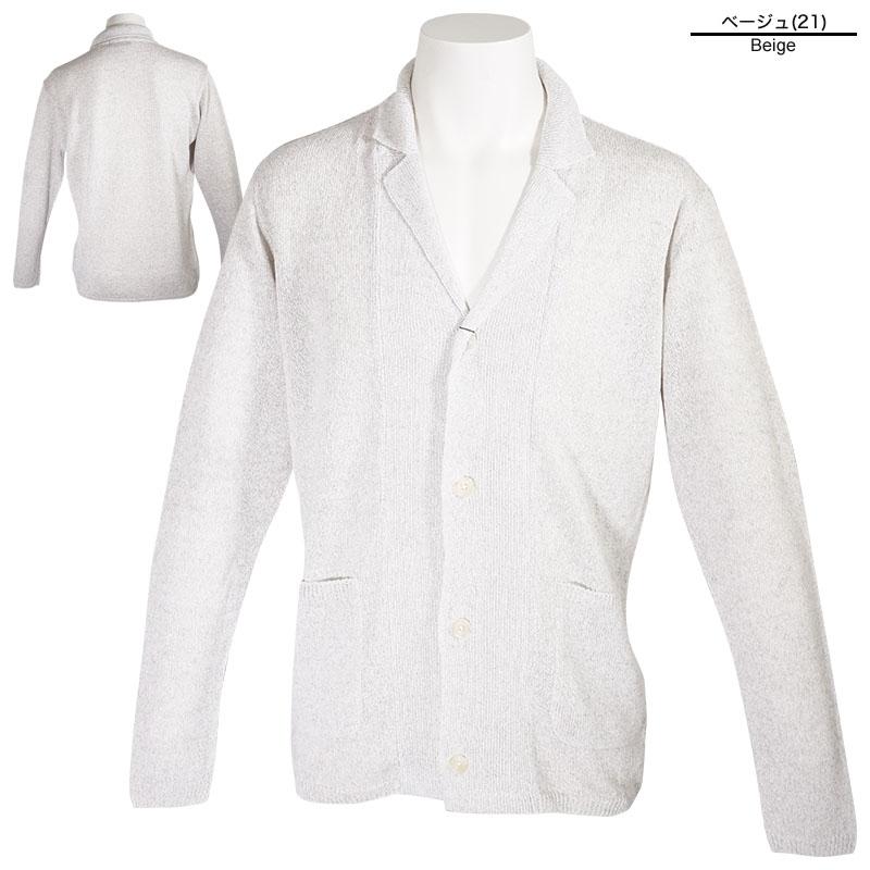 ANGELO アンジェロ テーラージャケット メンズ 春夏 ニット 麻使用 ゴルフ 会食 ロゴ 31-4107-04 : メンズファッション ...