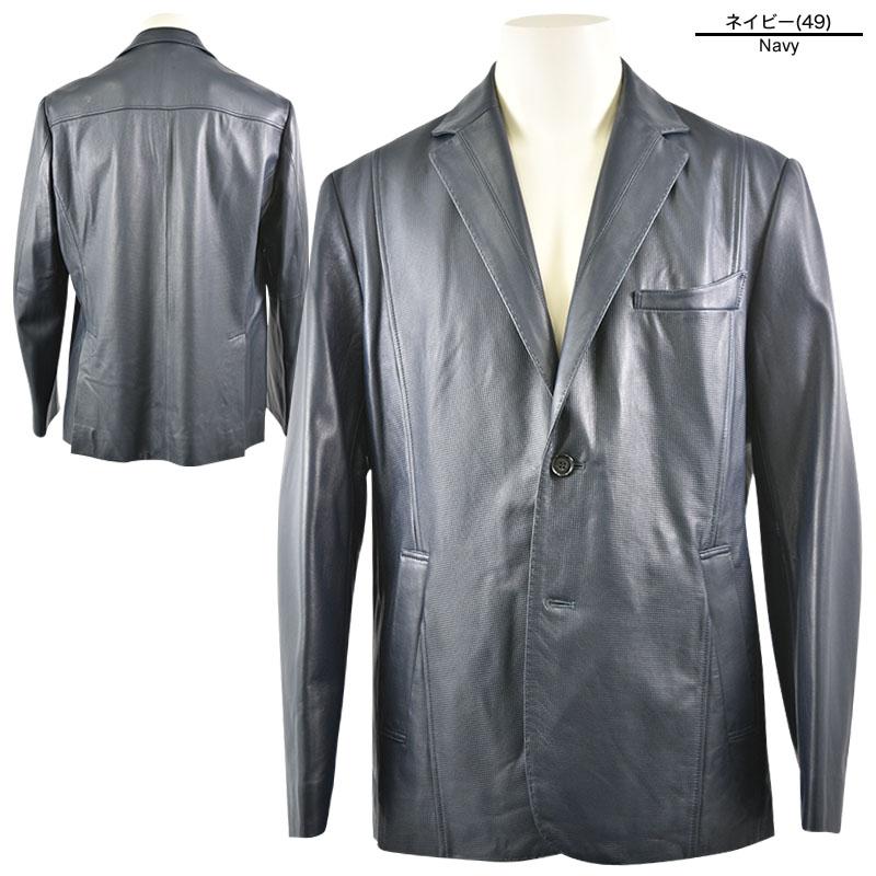 セール 30%OFF ANGELO アンジェロ レザージャケット メンズ 秋冬 羊革 テーラードジャケット 革ジャン ロゴ 35-4010 ...