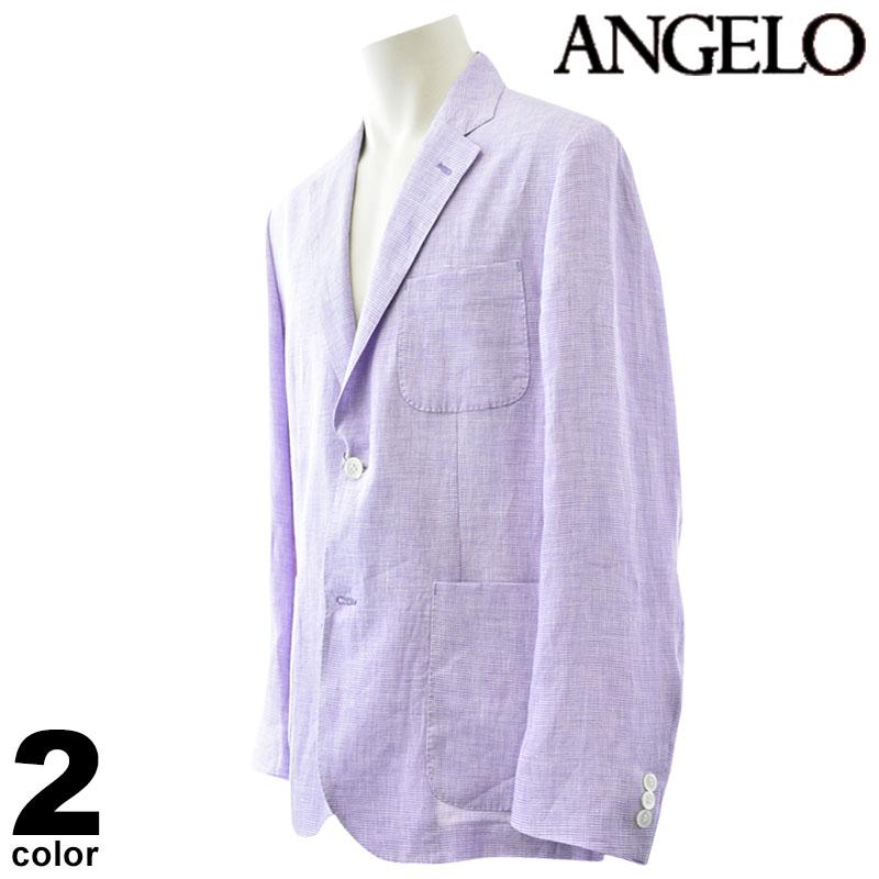 ANGELO（アンジェロ） セール 30%OFF ANGELO テーラージャケット メンズ 春夏 キュプラ 麻100% 日本製 41-4104 ...