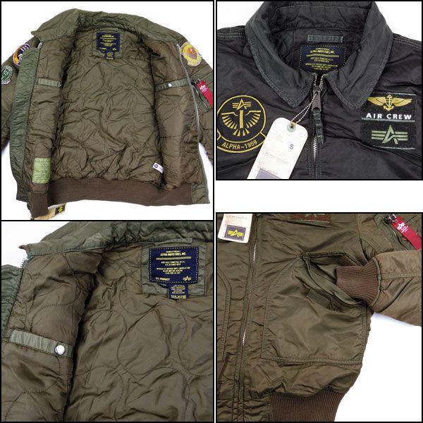 Alpha Industries アルファ インダストリーズ CWU PILOT X ジャケット メンズ ALPHA ミリタリー ワッペン ...