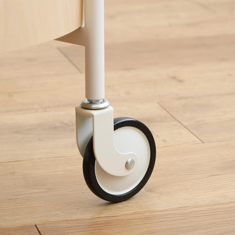 キッチンワゴン MOHEIM TROLLEY モヘイム トローリー トロリー キッチンワゴン ダイニング収納 キャスター トレイ 2段 ホワイト ブラック 送料無料 あすつく :mohe ...