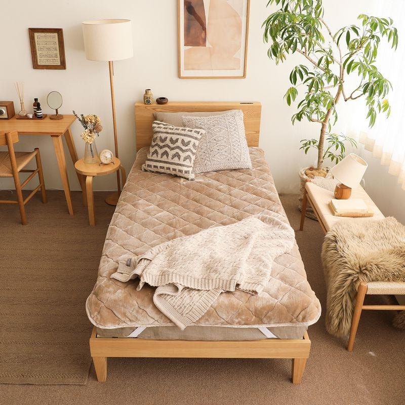 洗える 極暖 テイジン あったか敷きパッド remoa ダブルサイズ 140×200 パッドシーツ 寝具 無地 ナチュラル 北欧 866402 ...