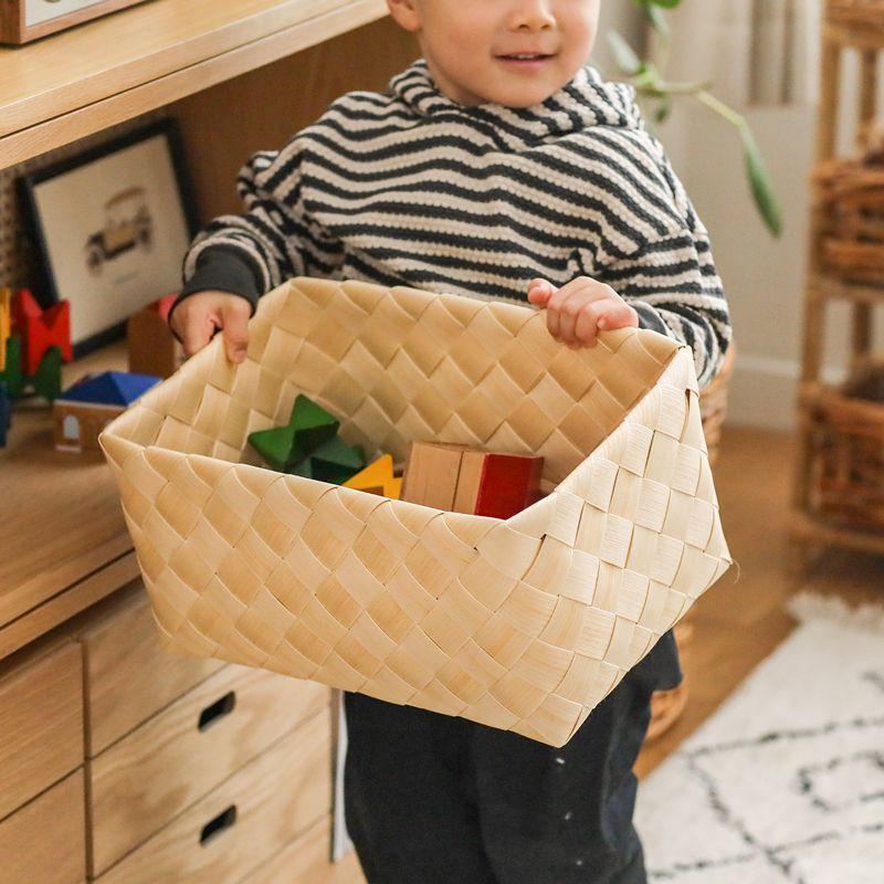 洗える バスケット Timb レクタングル M-Lサイズ 収納 カゴ かご 樹脂 雑貨 ナチュラル マロン 北欧 あすつく 259981 259967 : timb-ll : ReCENO ...