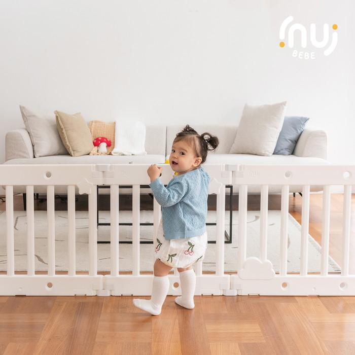 inuibebe ベビーサークル ドア付き 12枚セット 200×220cm 韓国ブランド ベビーゲート 柵 パネル 仕切り ケージ ベビー 赤ちゃん キッズ 出産祝い 代引不可 : リコメン ...