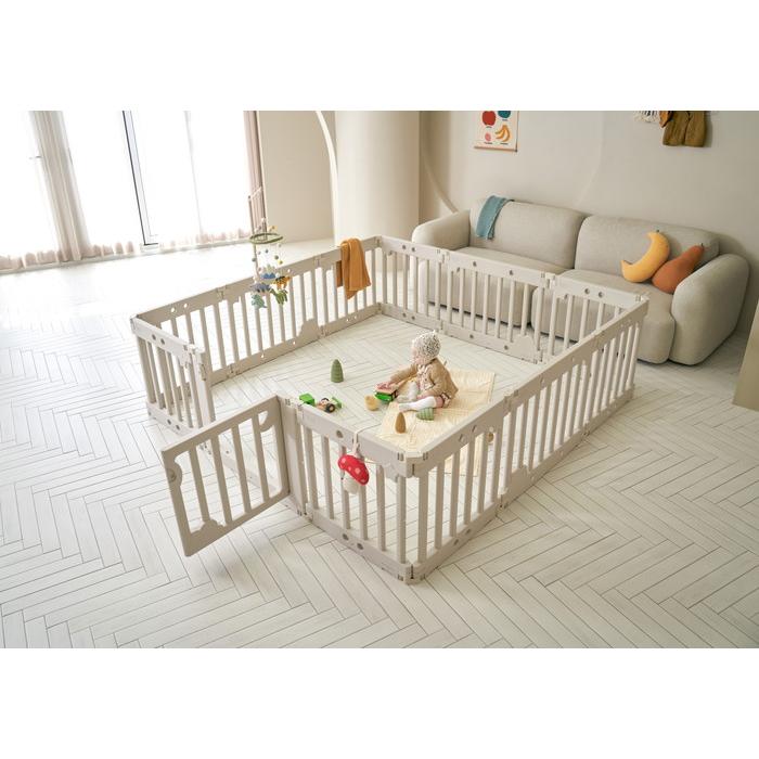 inuibebe ベビーサークル ドア付き 12枚セット 200×220cm 韓国ブランド ベビーゲート 柵 パネル 仕切り ケージ ベビー 赤ちゃん キッズ 出産祝い 代引不可 : リコメン ...