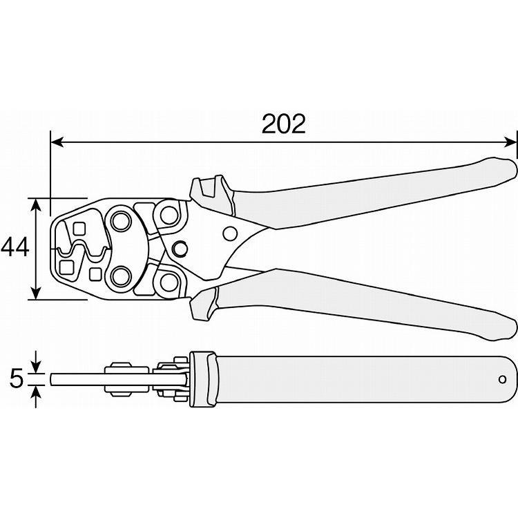 HOZAN ホーザン 圧着工具 適応サイズ:小・1.6×2/小/中 P-738 代引不可 :1k-4962772067383:リコメン堂 - 通販 - Yahoo!ショッピング