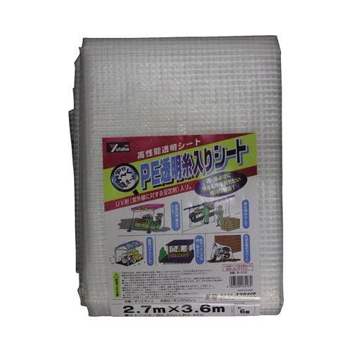 ユタカ シート PE透明糸入りシート UV剤入 2.7m×3.6m B312 代引き不可 : リコメン堂 - 通販 - Yahoo!ショッピング